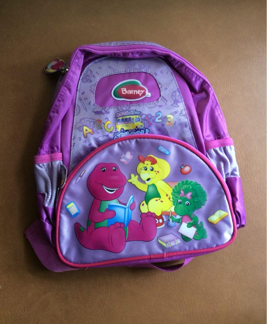Barney Backpack, Babies & Kids, Going Out, Carriers & Slings on Carousell