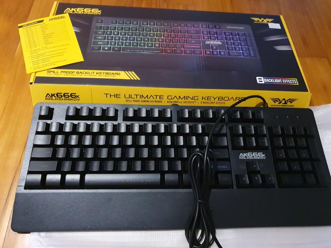 Brand New AK666x Kalashnikov Armaggeddon Keyboard, Computers & Tech ...