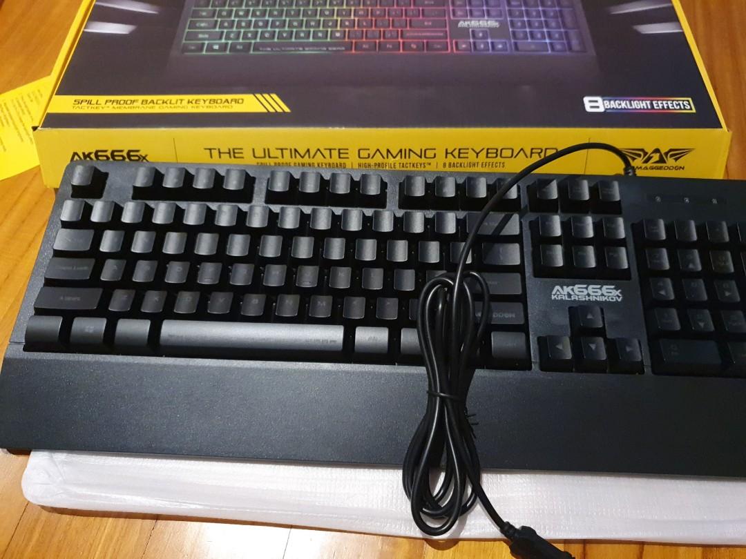 Brand New AK666x Kalashnikov Armaggeddon Keyboard, Computers & Tech ...