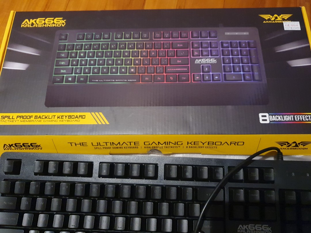 Brand New AK666x Kalashnikov Armaggeddon Keyboard, Computers & Tech ...