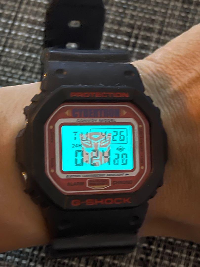 Casio 變形金剛特別版 絕版 G-SHOCK Transformers Cybertron DW-5600VT limited ...