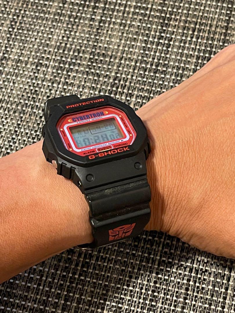 Casio 變形金剛特別版 絕版 G-SHOCK Transformers Cybertron DW-5600VT limited ...