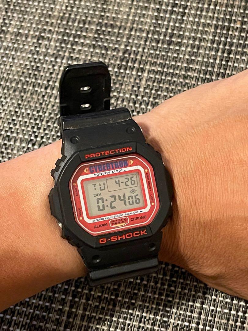 Casio 變形金剛特別版 絕版 G-SHOCK Transformers Cybertron DW-5600VT limited ...
