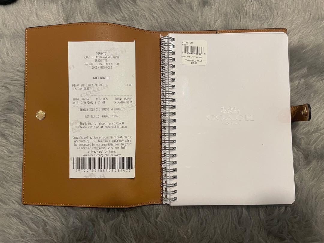 Coach Diary Notebook, Hobbies & Toys, Stationary & Craft, Stationery ...