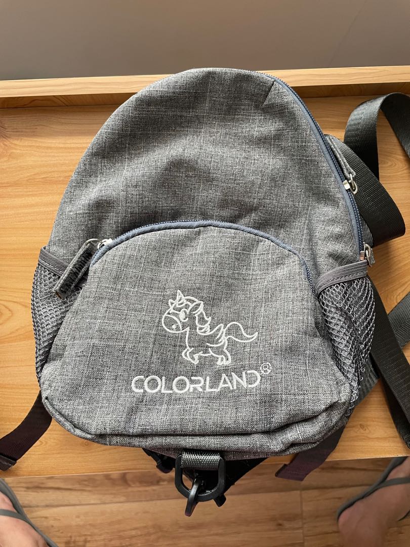 Colorland mini backpack w/ safety harness, Babies & Kids, Babies & Kids ...