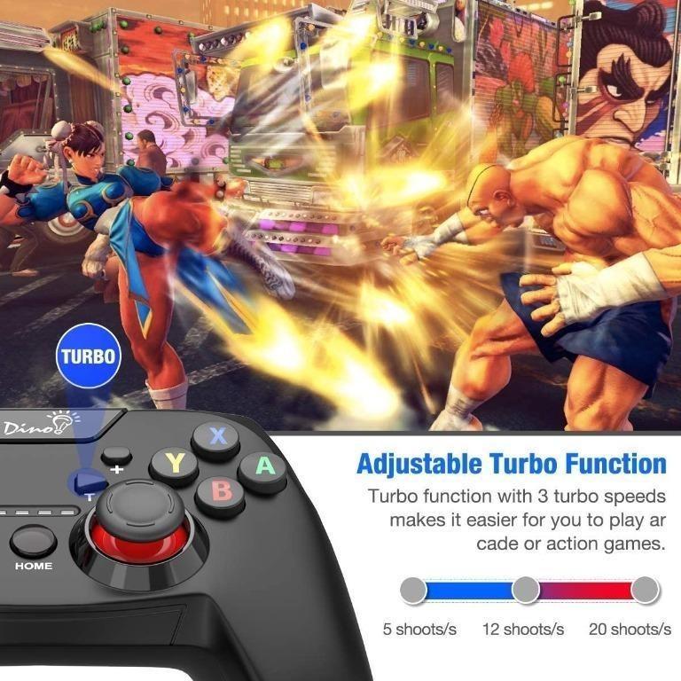 DINO Wireless Controller for Nintendo Switch Switch Lite, 6-Axis ...