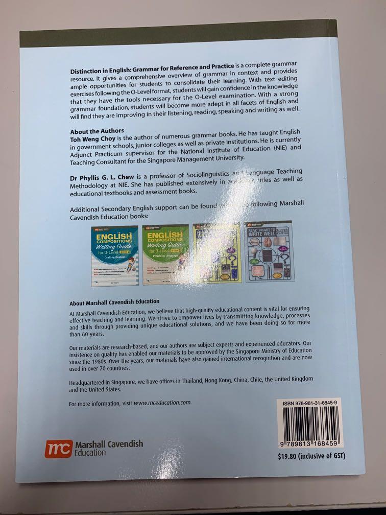 Distinction In English- Grammar (All Secondary School Students ...