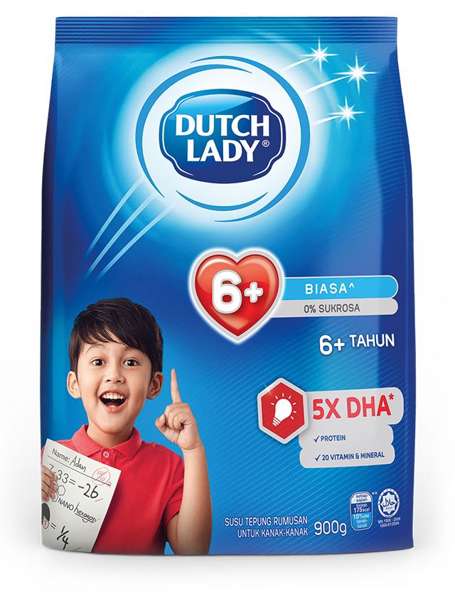 Dutch Lady Milk Powder 6+ Original 900g, Babies & Kids, Nursing ...