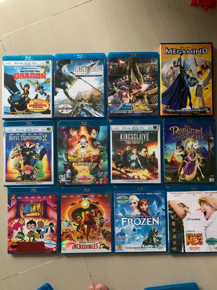 Dvd Bluray Edisi kartun sesuai display, Musik & Media, CD, DVD ...