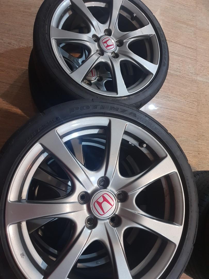 Fd2r stock rims, Car Accessories, Tyres & Rims on Carousell