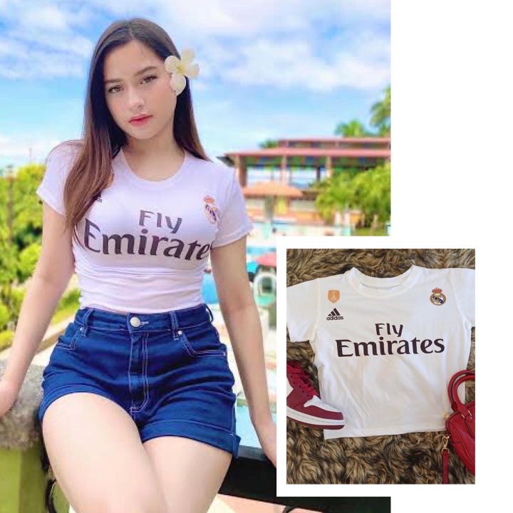 Fly Emirates Football Top, Women's Fashion, Tops, Shirts on Carousell