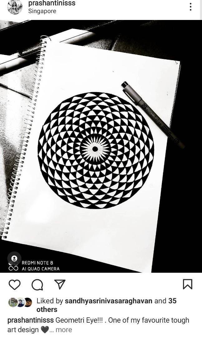 how to draw geometric eye dearing draws