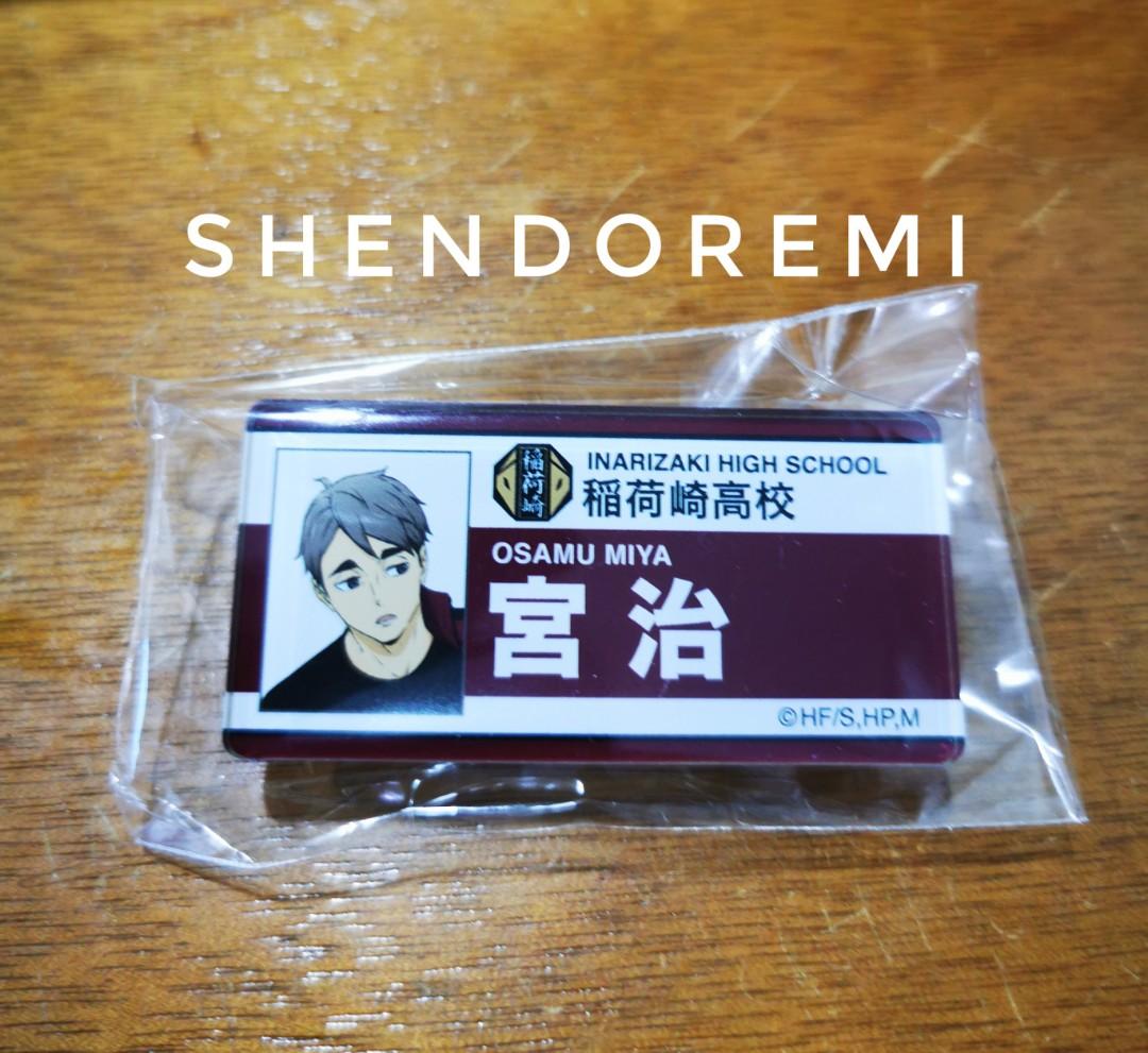 Haikyuu Acrylic Name Tags Osamu Miya Tetsuro Kuroo Kei Tsukishima ...