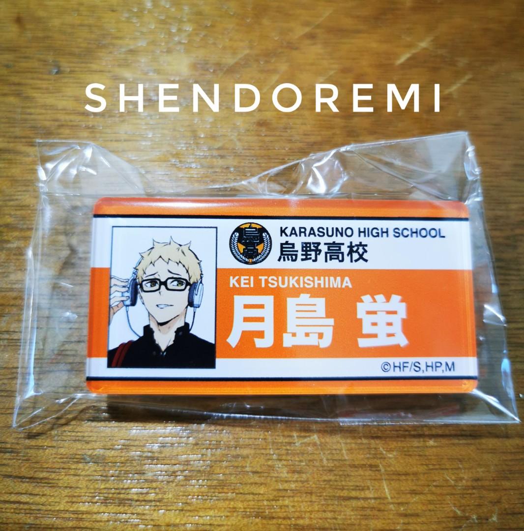 Haikyuu Acrylic Name Tags Osamu Miya Tetsuro Kuroo Kei Tsukishima ...