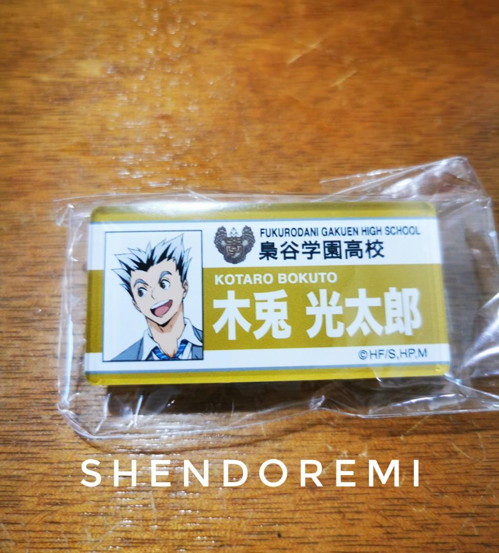 Haikyuu Acrylic Name Tags Osamu Miya Tetsuro Kuroo Kei Tsukishima ...