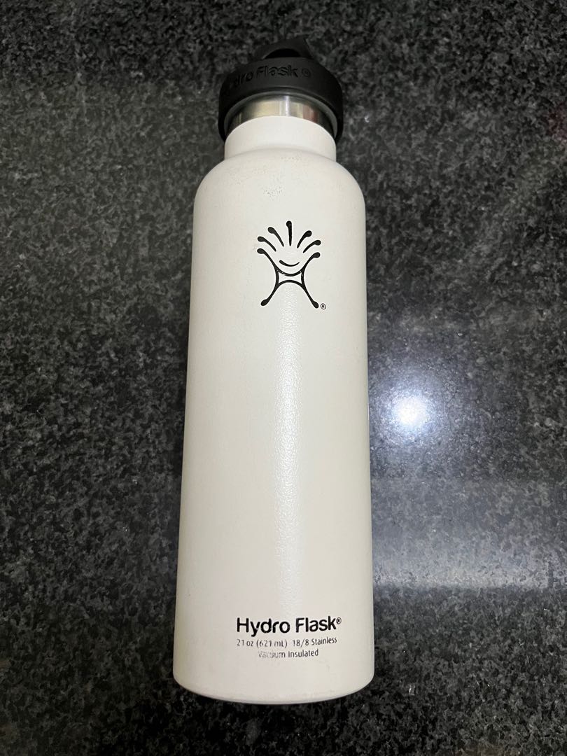 Original Hydro Flask 21 Oz White, Furniture & Home Living, Kitchenware ...