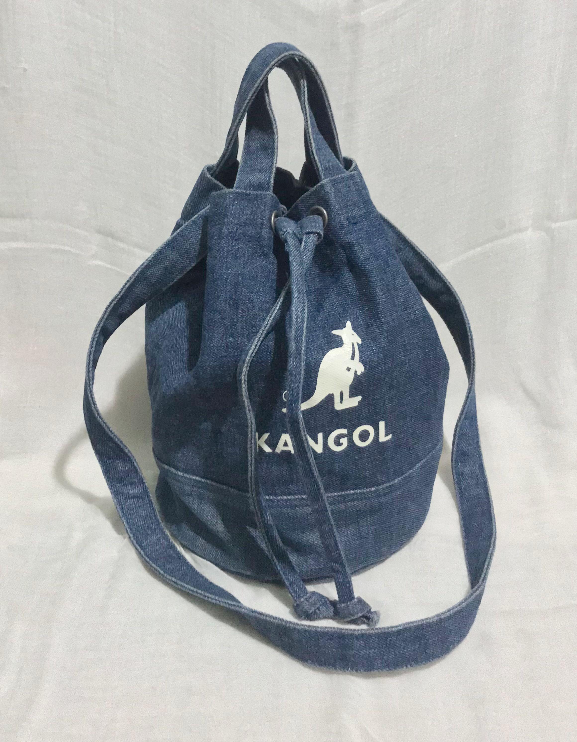 Kangol Denim Bucket Crossbody Bag, Women's Fashion, Bags & Wallets ...