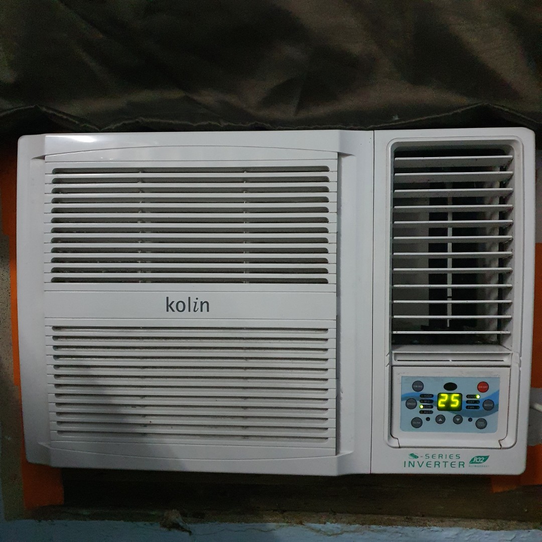 Kolin inverter window type 1hp, TV & Home Appliances, Air Conditioning ...