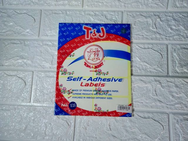 LABEL TOM & JERRY NO.121 STICKER - BUNGA, Buku & Alat Tulis, Alat Tulis di Carousell