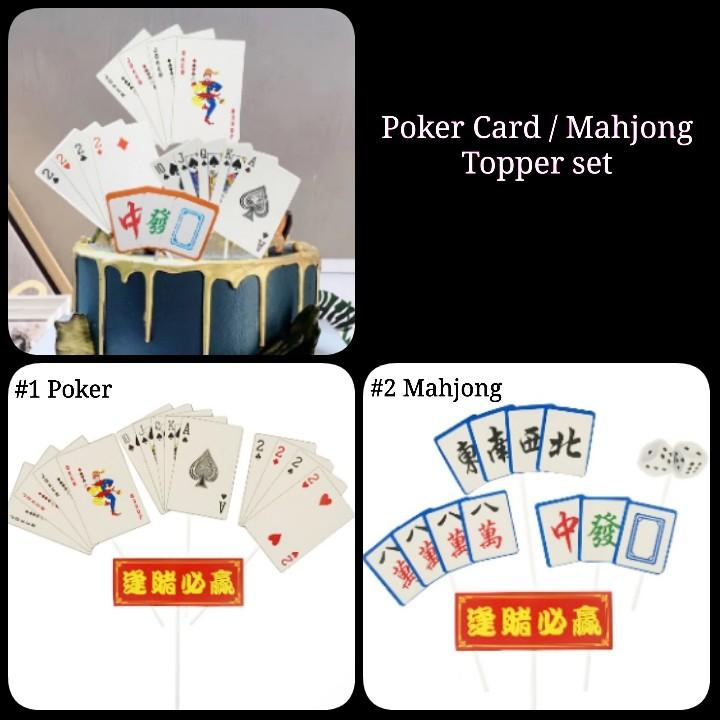 Mahjong Fugurines Cake Topper, Furniture & Home Living, Kitchenware ...
