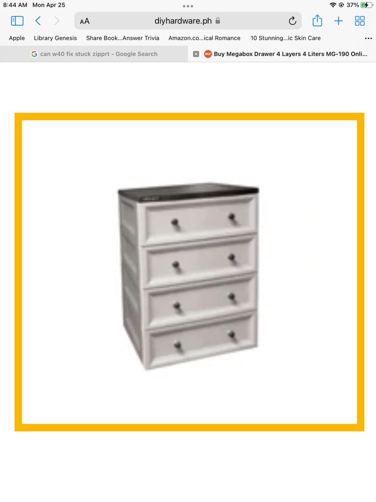 Mega box plastic drawer 4 layer, Furniture & Home Living, Furniture ...