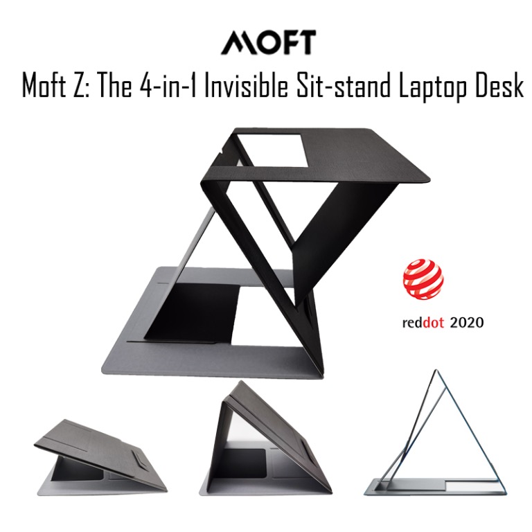 Moft Z : Foldable 5 in 1 Laptop Desk ( Black ), Computers & Tech, Parts ...
