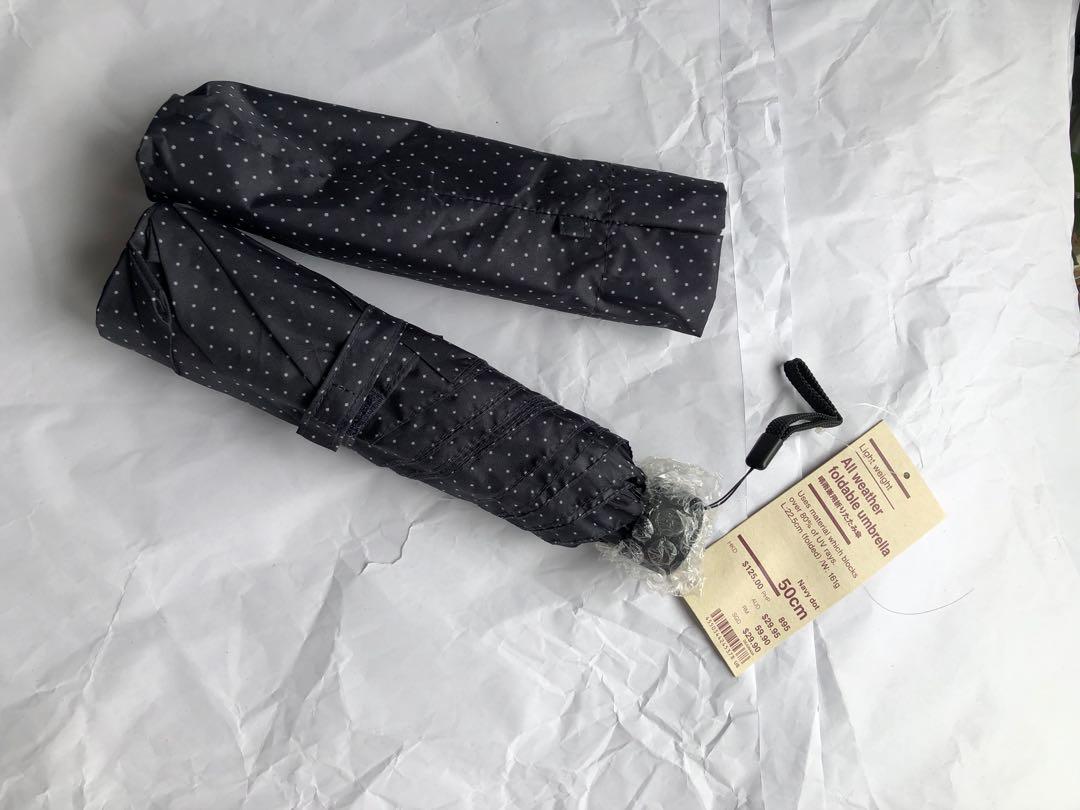 Muji all weather foldable umbrella, Hobbies & Toys, Travel, Umbrellas ...