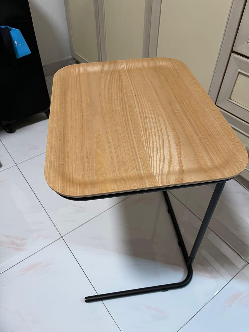 Muji wooden tray side table, Furniture & Home Living, Furniture, Tables ...