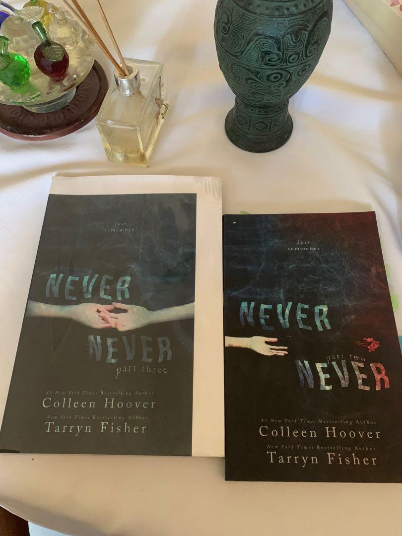Never Never Part Two and Part Three Colleen Hoover, Hobbies & Toys ...