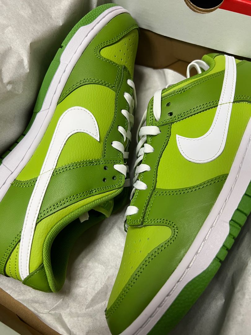 NIKE DUNK LOW RETRO KERMIT / VIVID GREEN, Men's Fashion, Footwear ...