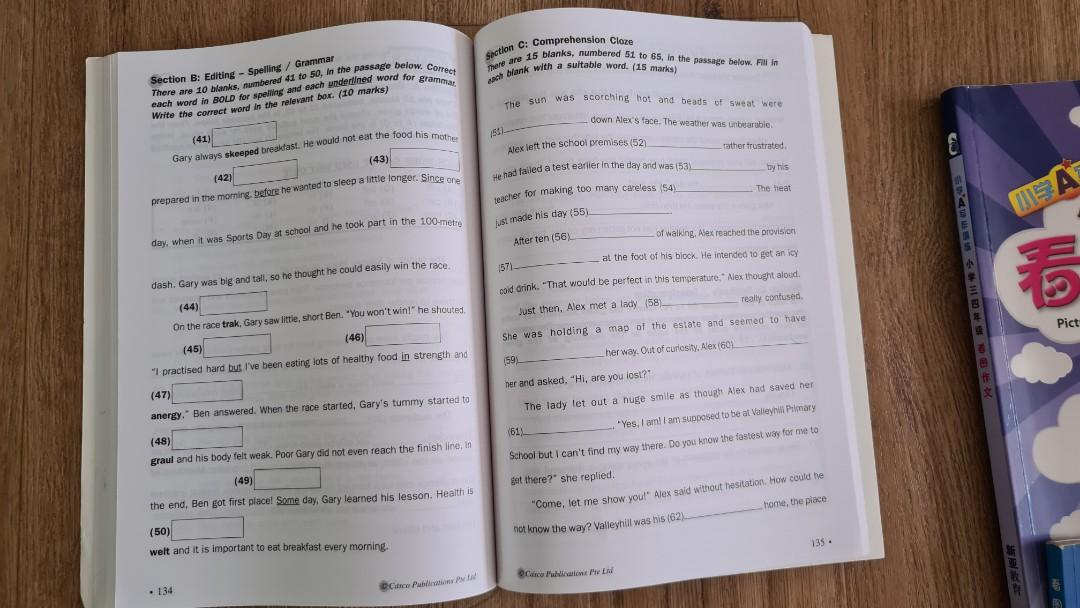 P3/P4 English/Chinese compo assessment, Hobbies & Toys, Books ...