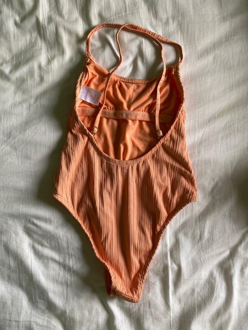 Peach one piece swimsuit, Women's Fashion, Swimwear, Bikinis ...