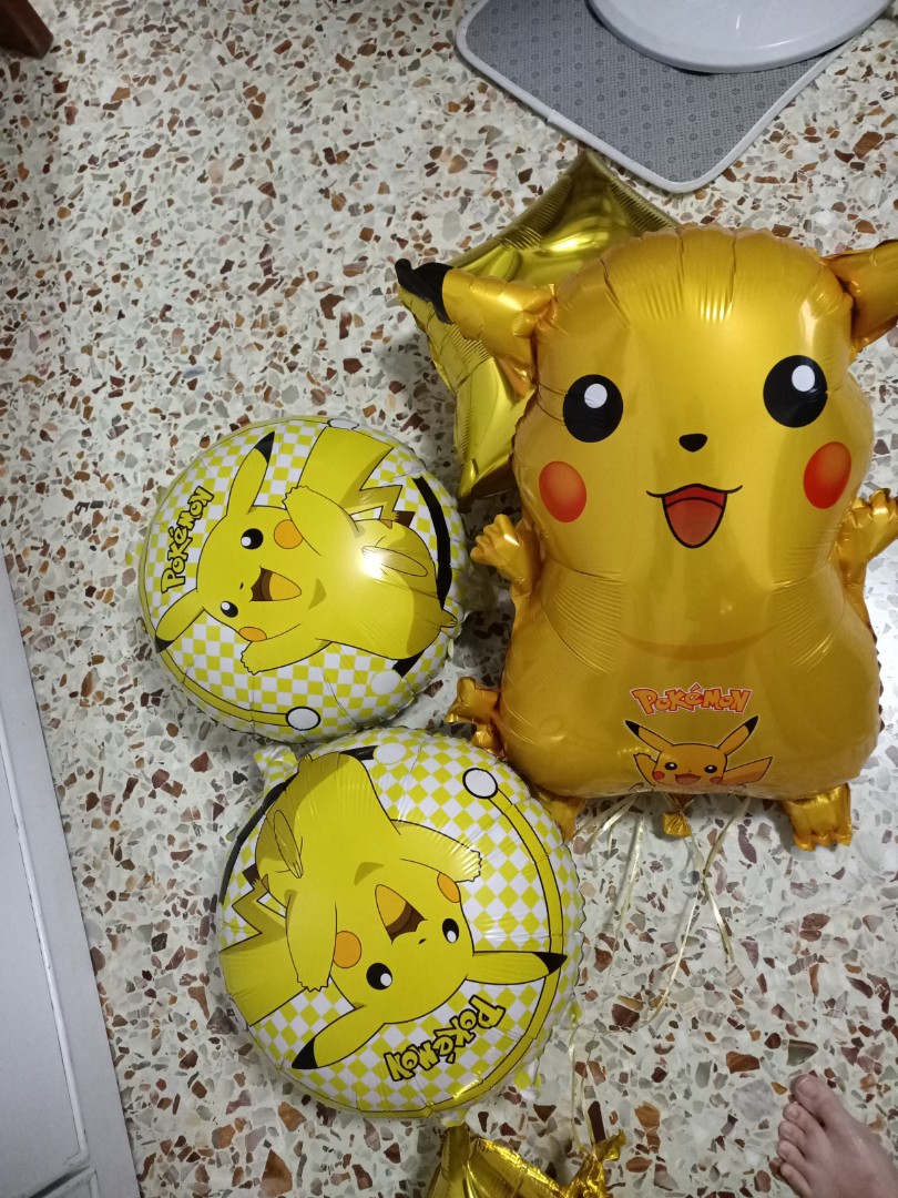 Pikachu balloons, Babies & Kids, Infant Playtime on Carousell