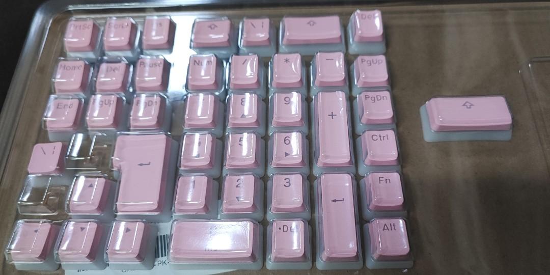 PINK PUDDING KEYCAPS, Computers & Tech, Parts & Accessories, Computer ...