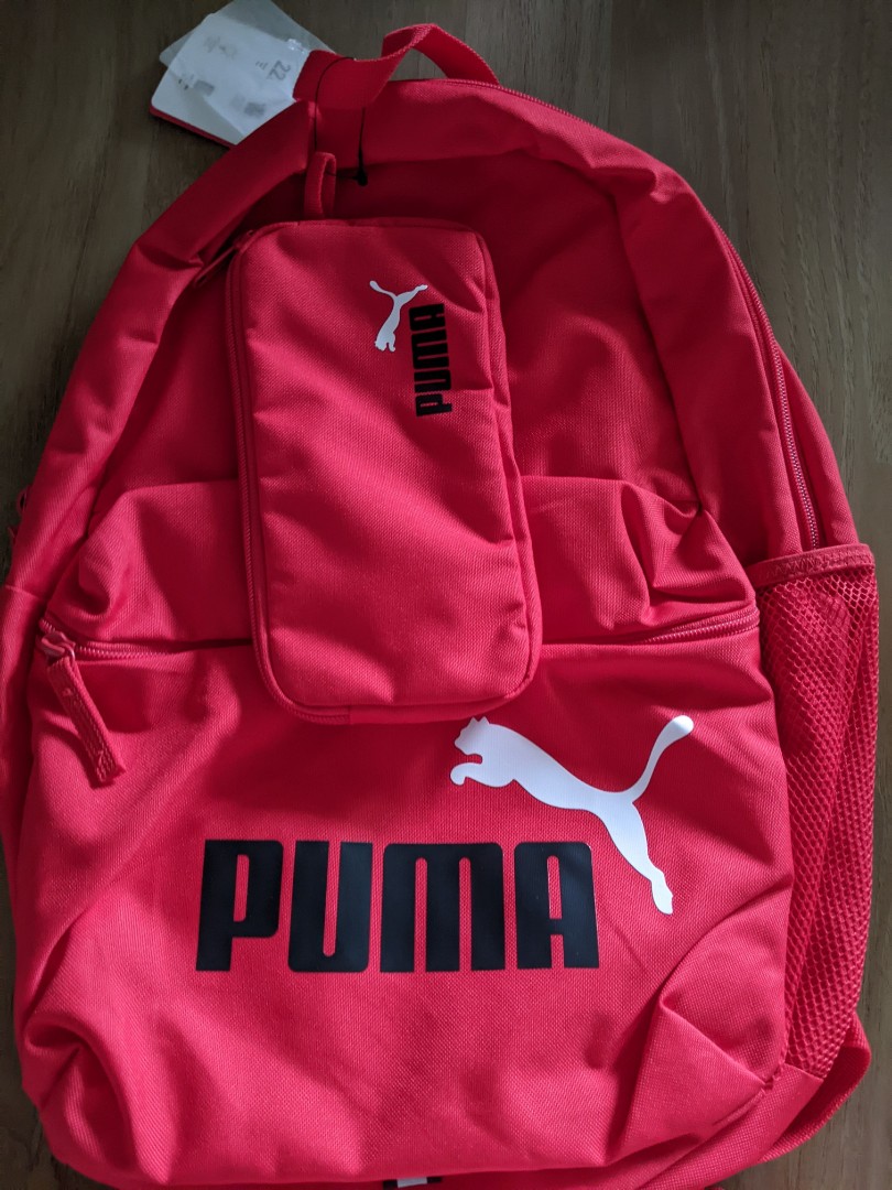 Puma phase backpack set [Red], Men's Fashion, Bags, Backpacks on Carousell
