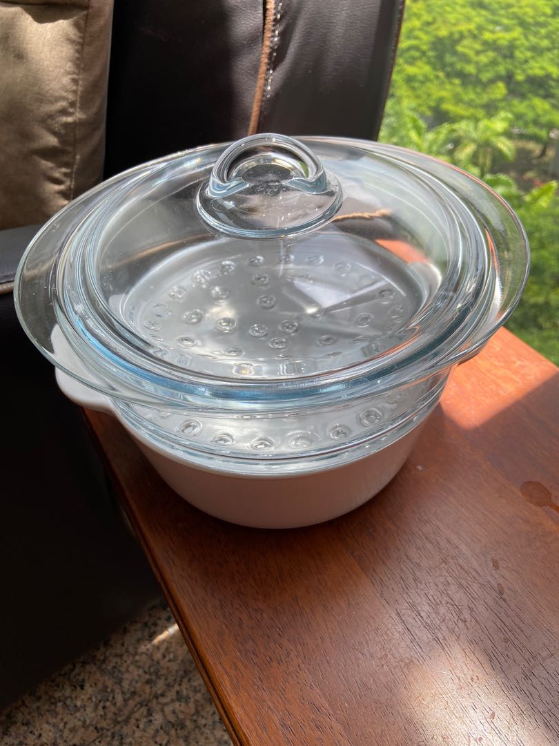 Pyrex with steamer and lid, Furniture & Home Living, Kitchenware ...