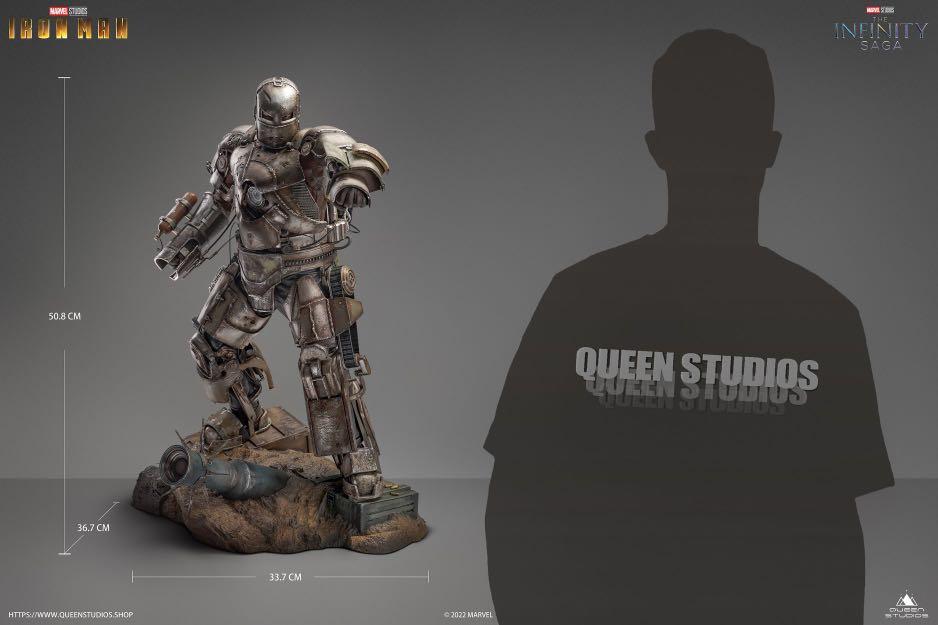 ⭐️Authorized Distributor! Queen Studios I:4 Iron Man Mark 1 Statue ...