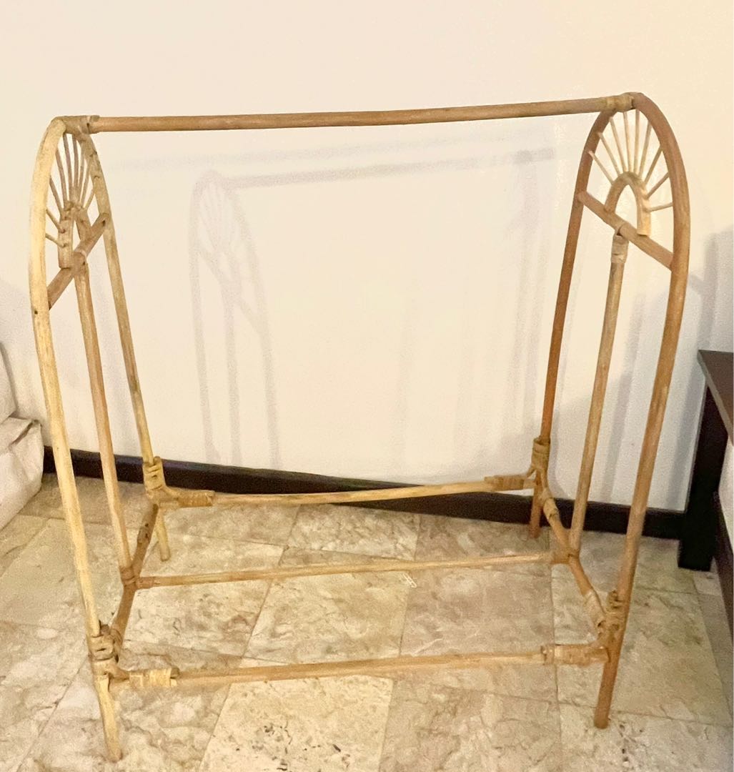 Rattan clothes rack, Furniture & Home Living, Furniture, Shelves ...