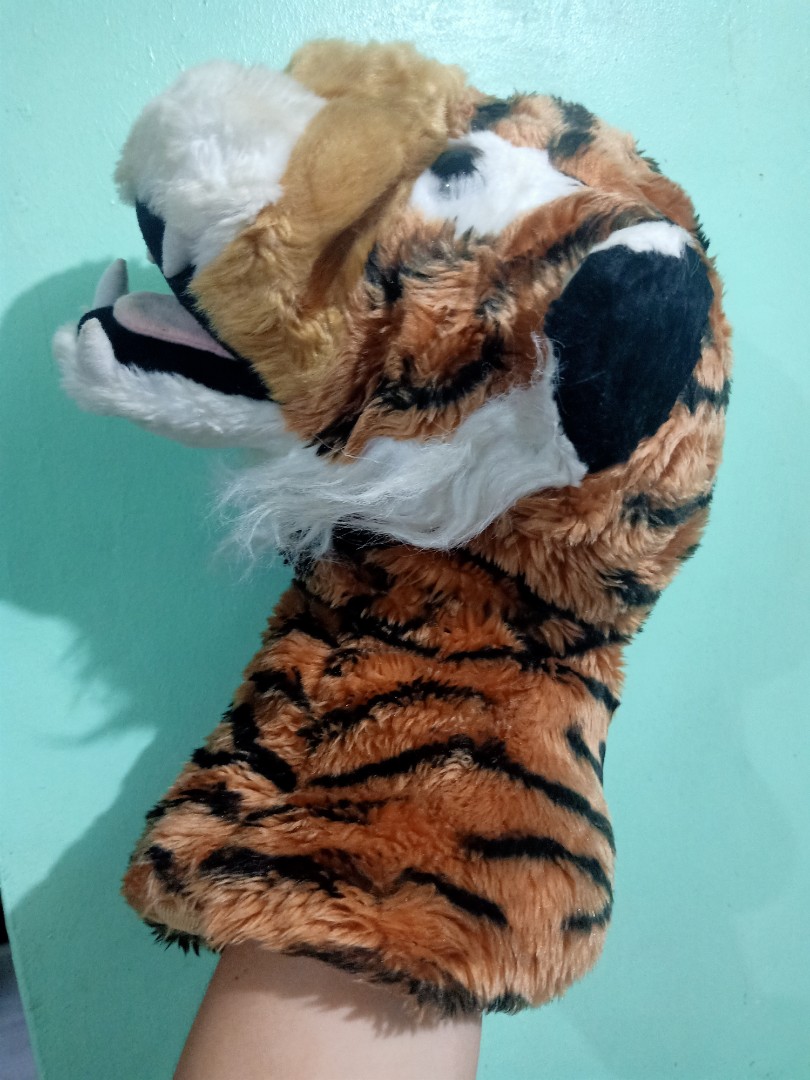 REALISTIC TIGER HAND PUPPET, Hobbies & Toys, Toys & Games on Carousell