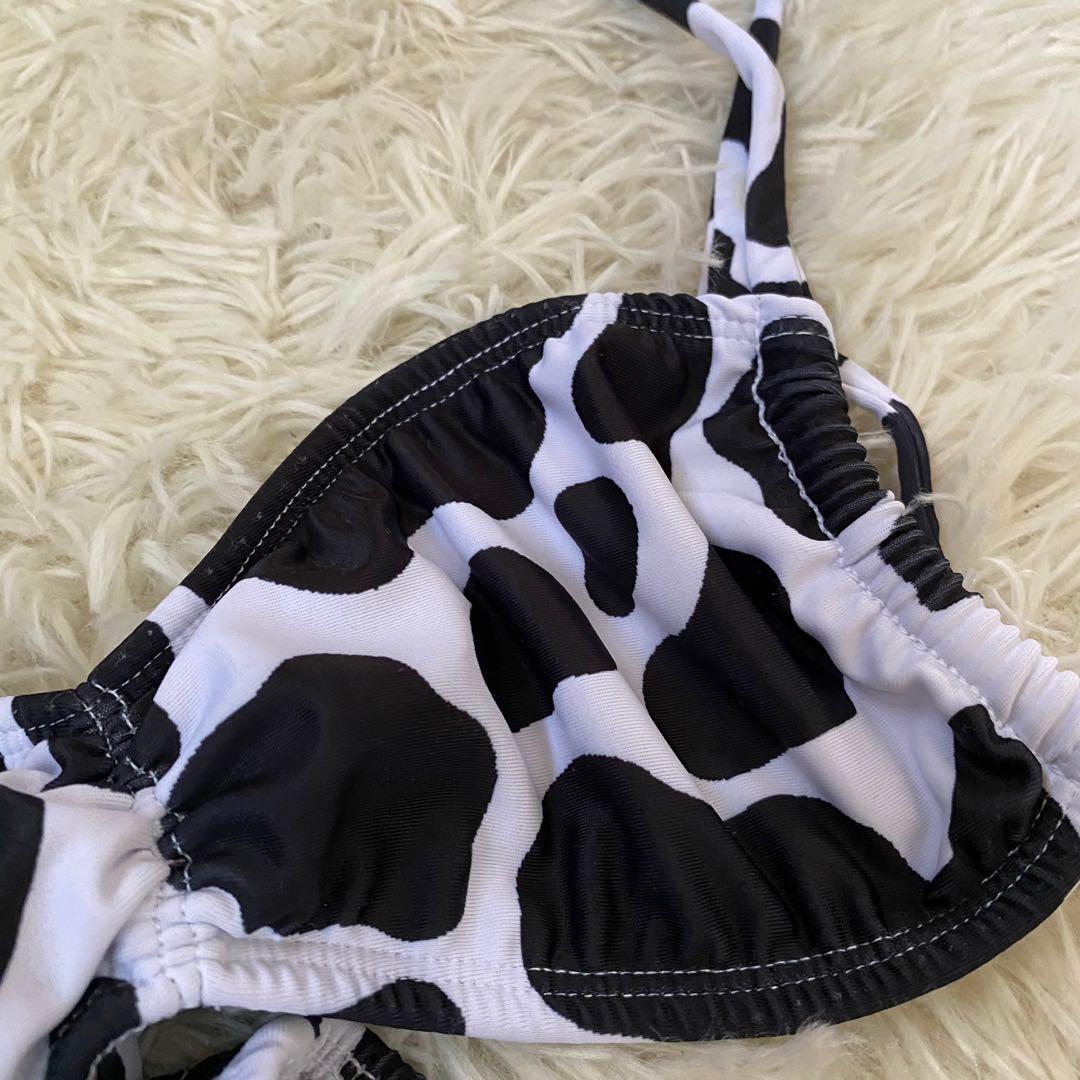 Sewlocal Bikini set (Cow print), Women's Fashion, Swimwear, Bikinis ...