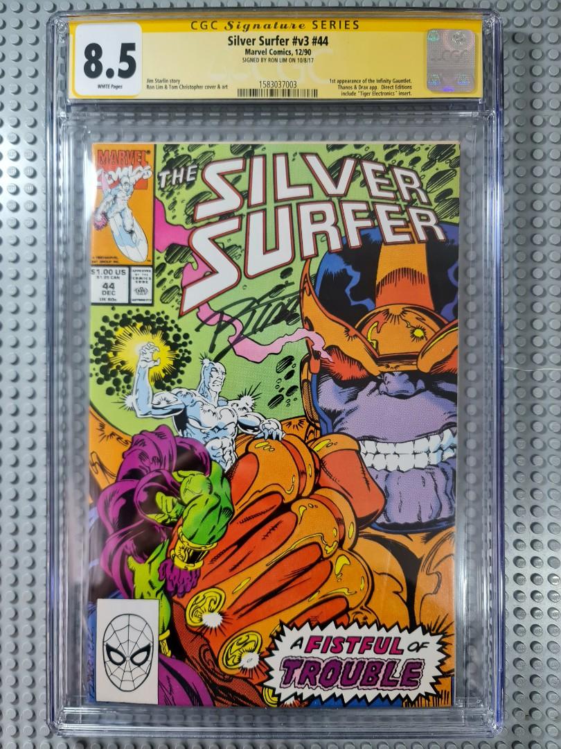 Silver Surfer #44 (1990) CGC 8.5 Signature Series, Hobbies & Toys, Books & Magazines, Comics ...