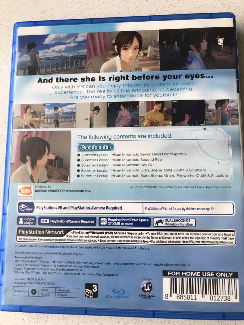 Summer Lesson VR PS4, Video Gaming, Video Games, PlayStation on Carousell