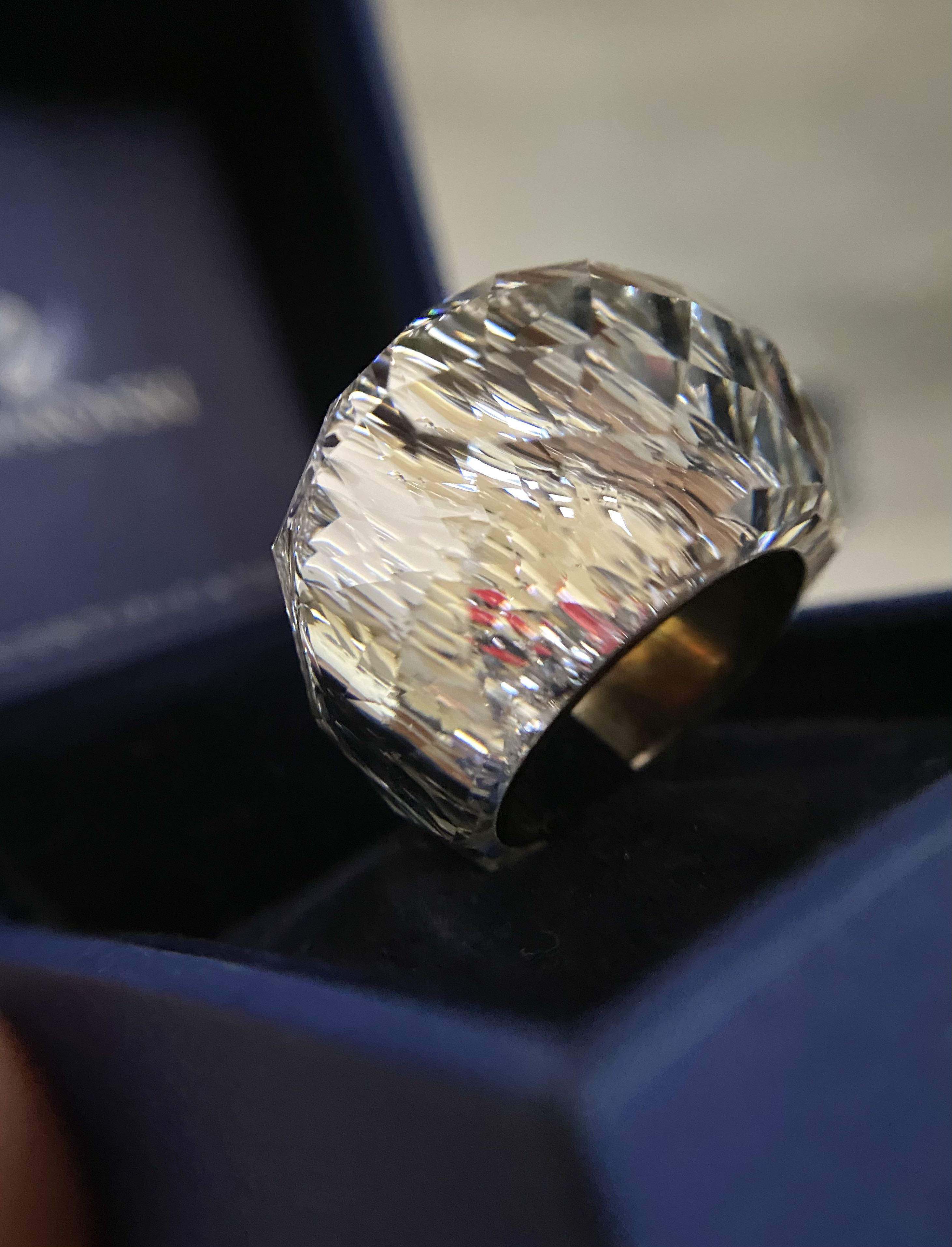 Swarovski Legendary Nirvana Silver Crystal Ring., Women's Fashion ...