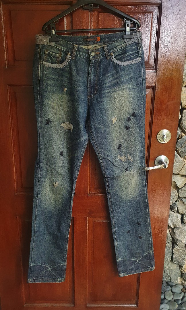 Undercover insect denim, Men's Fashion, Bottoms, Jeans on Carousell