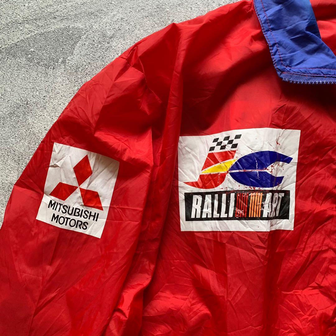Vintage 90s Mitsubishi Ralliart Racing Jacket Jackie Chan, Fesyen Pria ...