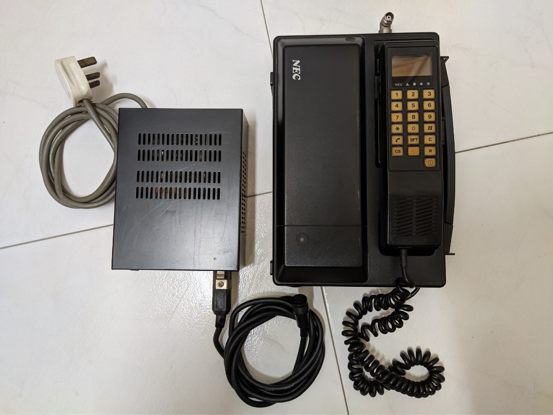 Antique Antik Vintage Retro Collectibility NEC 1980' Mobile Car Phone ...