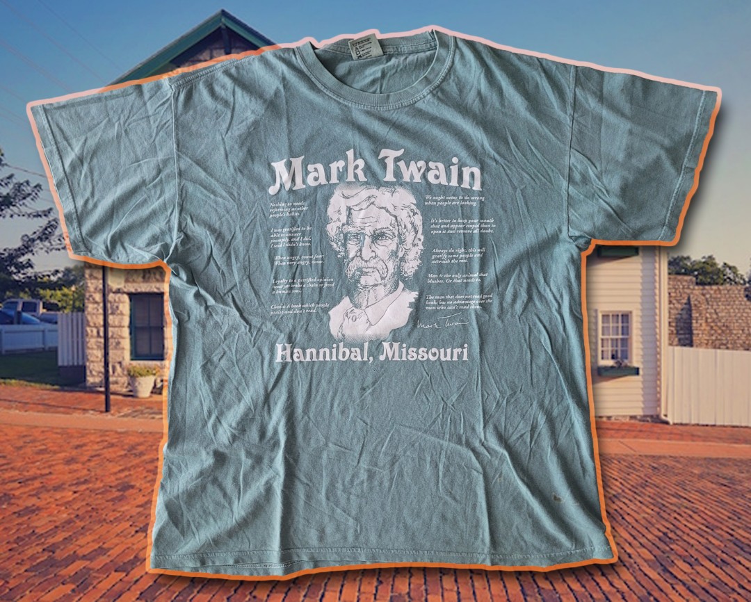 Vintage Mark Twain Tee, Men's Fashion, Tops & Sets, Tshirts & Polo ...