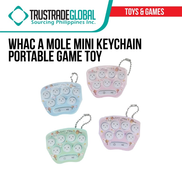 Whc a Mole Mini Keychain Portable Game Toy, Beauty & Personal Care ...