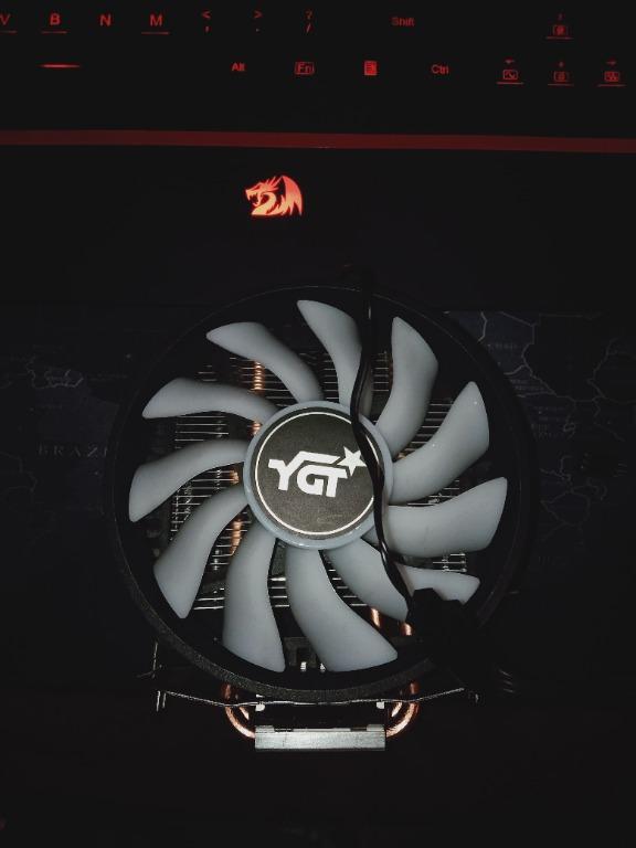 YGT CL2913 RGB COOLER, 2 COPPER HEAT PIPES, SUPPORT INTEL/AMD ...