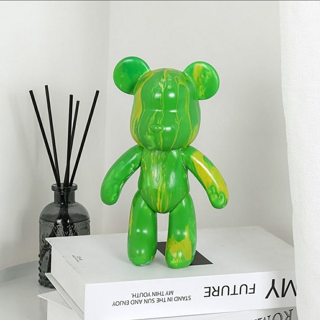 7.5cm Diy bearbrick fluid painting model / handmade toy / ( 7.5cm bear ...